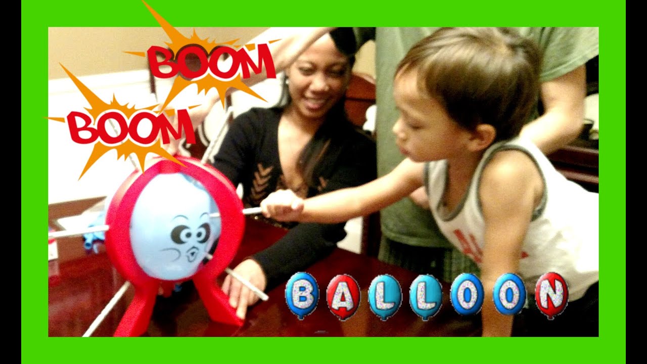 BOOM BOOM BALLOON Family Fun Game - YouTube
