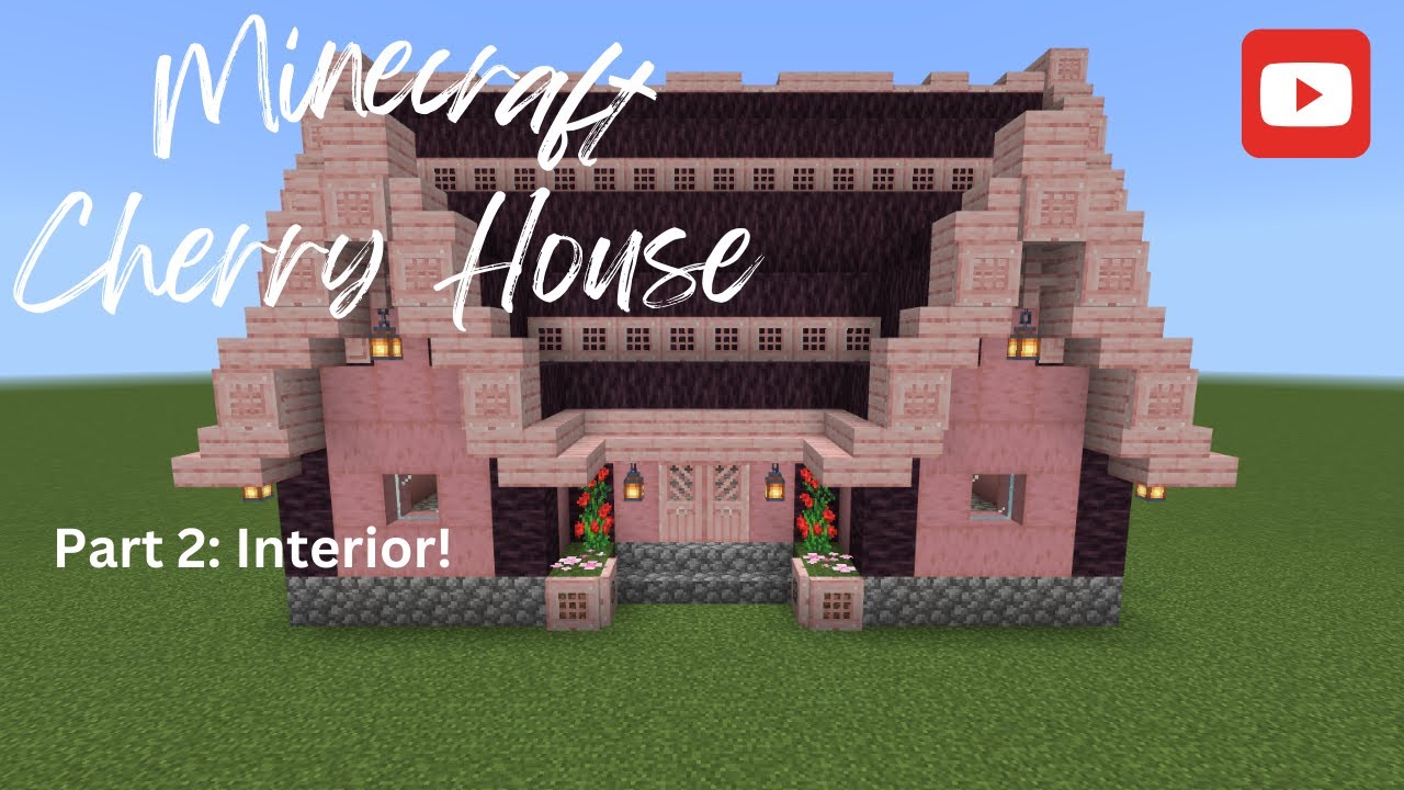 Minecraft Cherry House Tutorial - Pt.2 Interior - YouTube