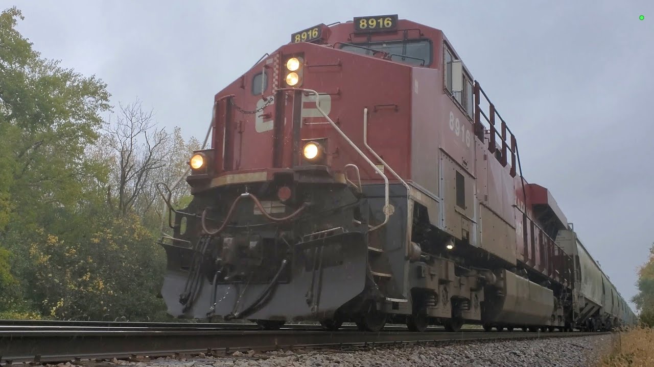 Canadian Pacific freight train Railfaning up close throwback October ...