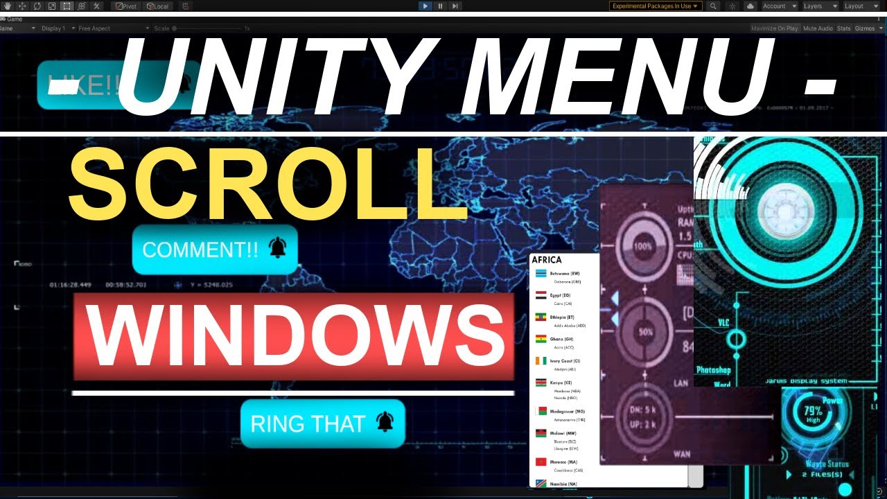 Unity 3d Menus Part 10 Scrollbars And Micro Windows Youtube 4640
