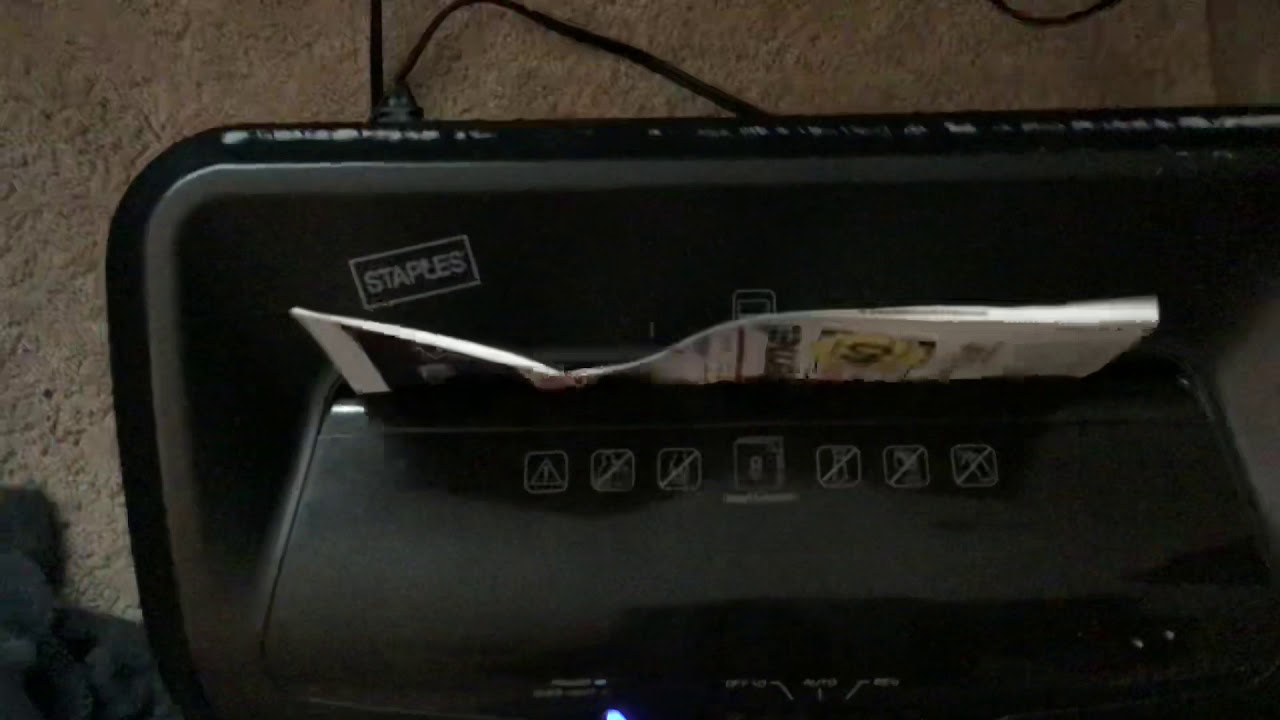 Shredding some junk mail - YouTube