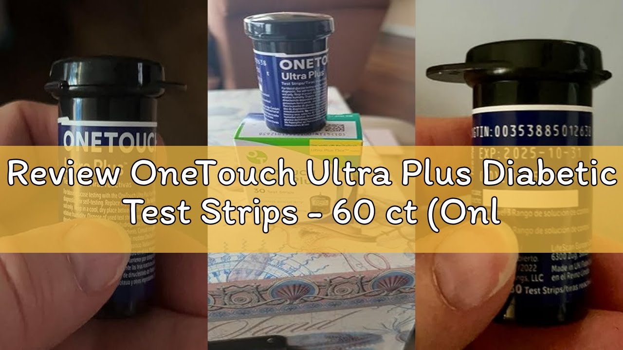 Review OneTouch Ultra Plus Diabetic Test Strips - 60 ct (Only Works ...