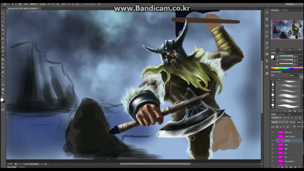 My Drawing : League of Legends olaf, the berserker - YouTube