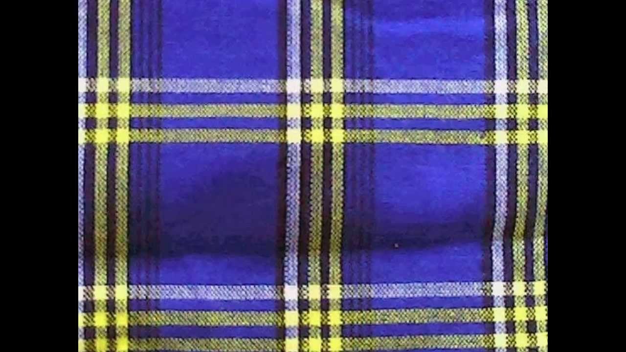 Bed linen-African Masai/Maasai bedcover(bed spread)-Blue checked color ...