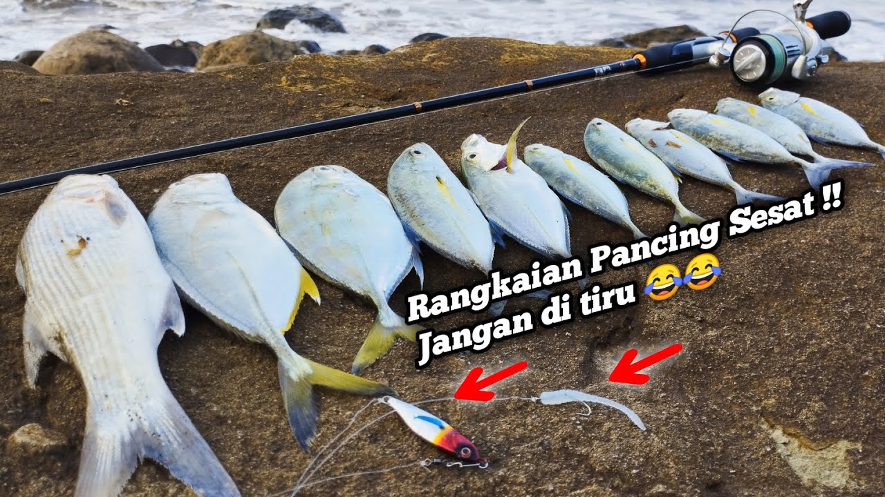 Jangan Di Tiru ‼️ Rangkaian Pancing Soft Lure Dan Metal Jig | Mancing ...