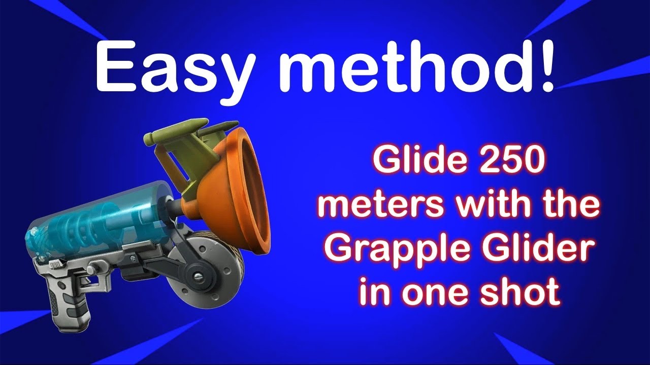 Fortnite Grapple Glider 250 meters quest (EASIER THAN YOU THINK) - YouTube
