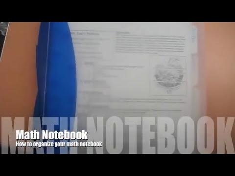 How to organize your math notebook - YouTube