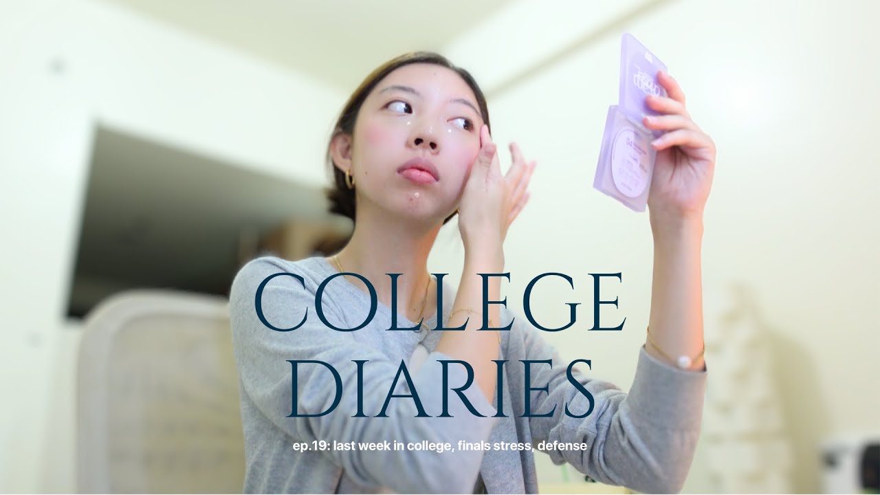 college diaries: last week in college, finals stress, defense - YouTube