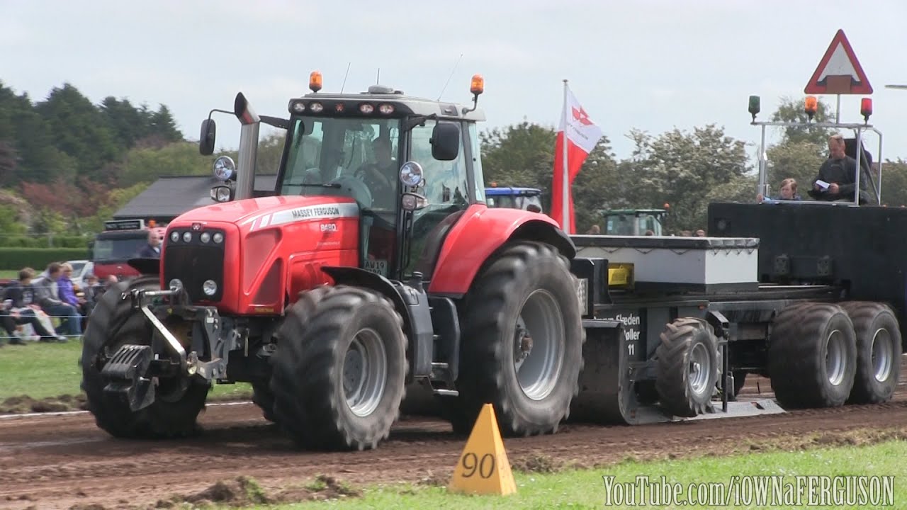 Massey Ferguson 8480 & 7495 Dyna-VT | Tractor Pulling Hjørring - YouTube