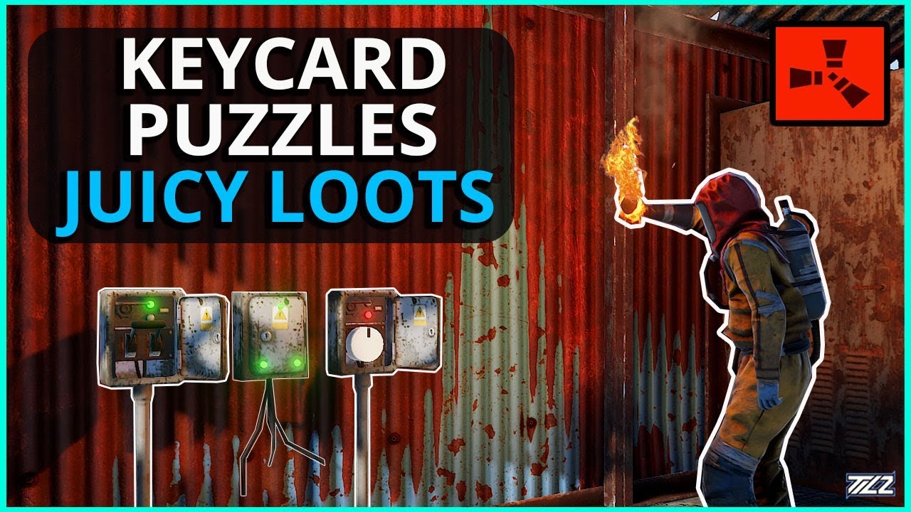Keycard PUZZLES Give Great LOOT! Rust Survival Gameplay - YouTube