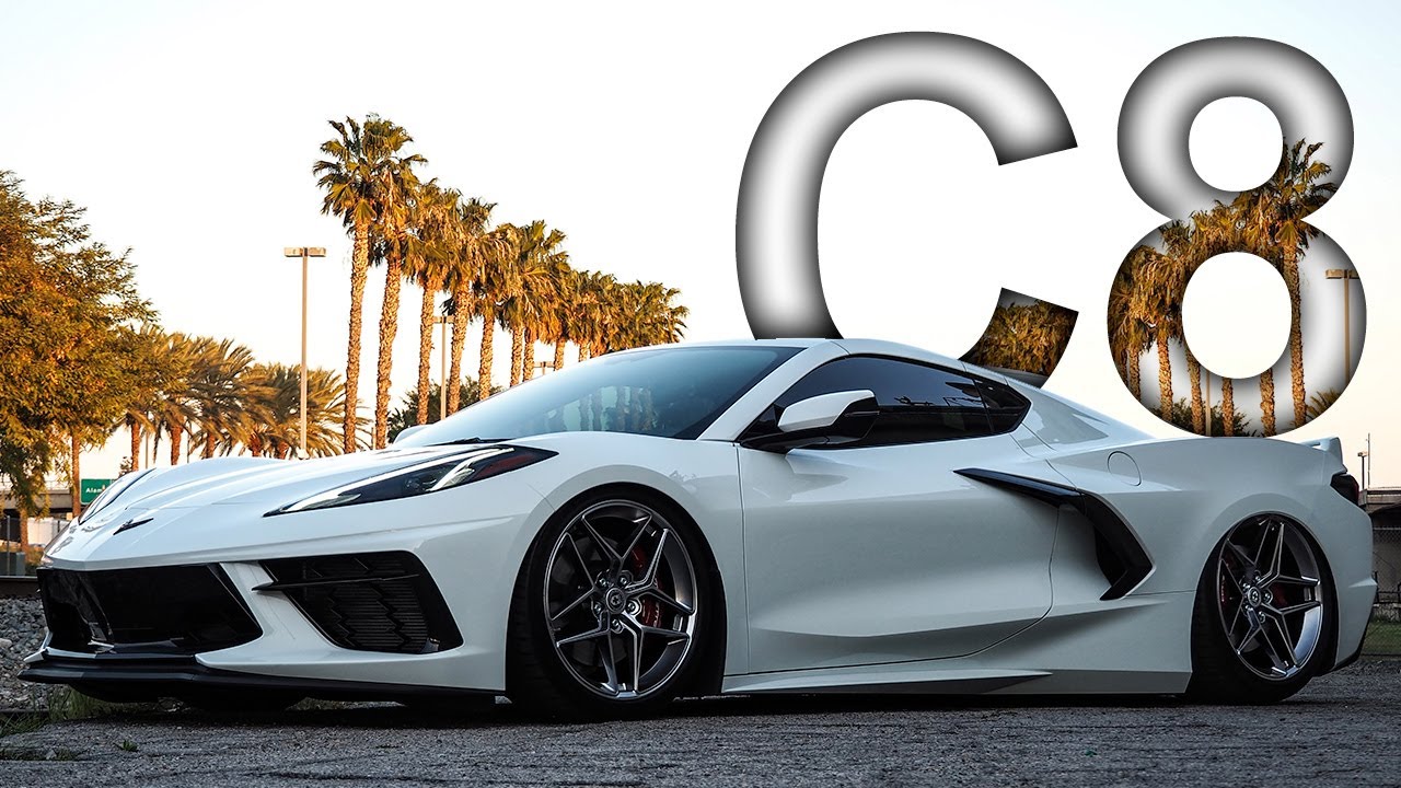 World's First Bagged Corvette C8 on HRE FF11 Wheels - YouTube