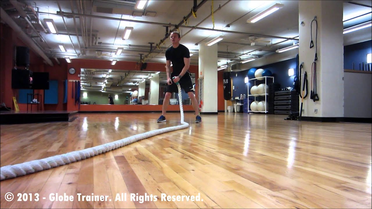 Single Arm Battle Rope - YouTube