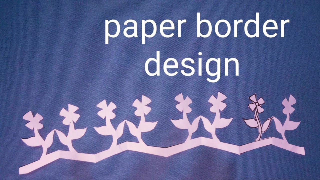 how to make paper easy and beautiful border design |paper border design ...