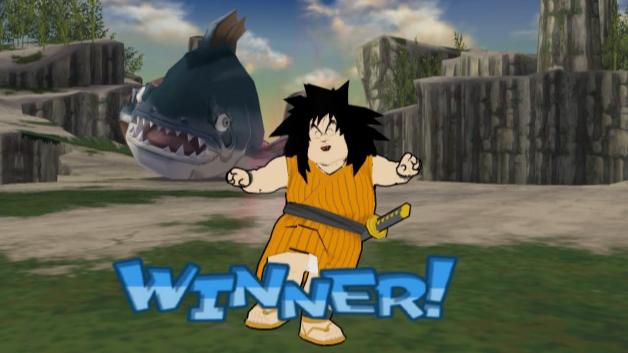 Yajirobe vs Kid Goku : Battle for the Fish (Dragon Ball Z Budokai 3 mod ...