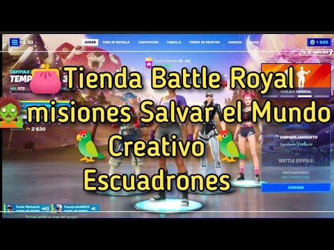 🦜TIENDA BATTLE ROYALE, SALVAR EL MUNDO, CREATIVO Y FINALIZAMOS CON PARTIDAS EN ESCUADRÓN 🦜 - YouTube