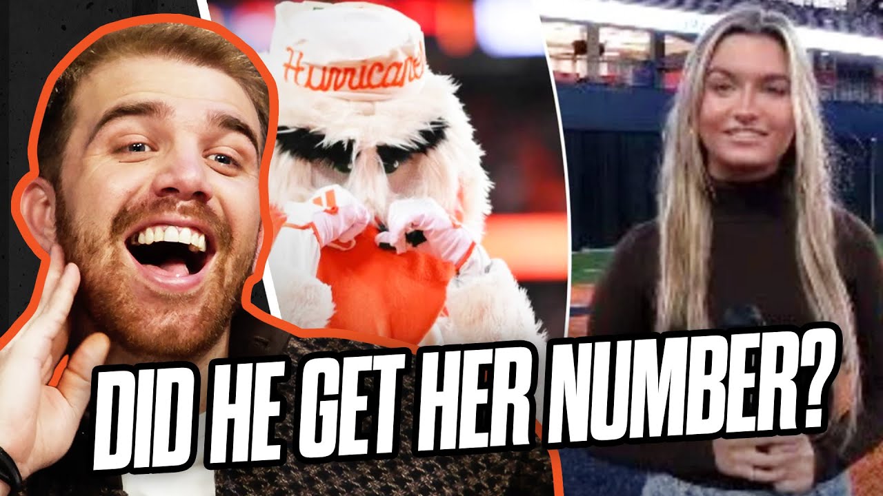 Mascot Hits On Reporter - YouTube