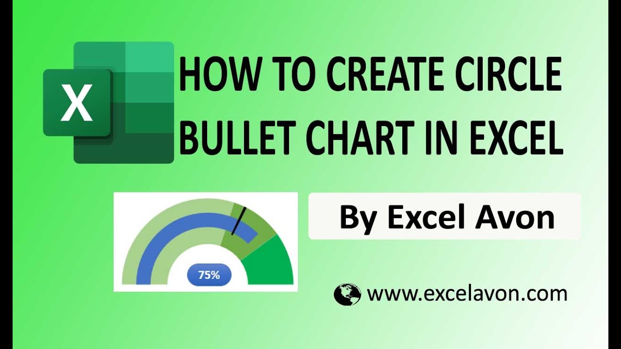 How to Create Circle Bullet chart in excel - YouTube