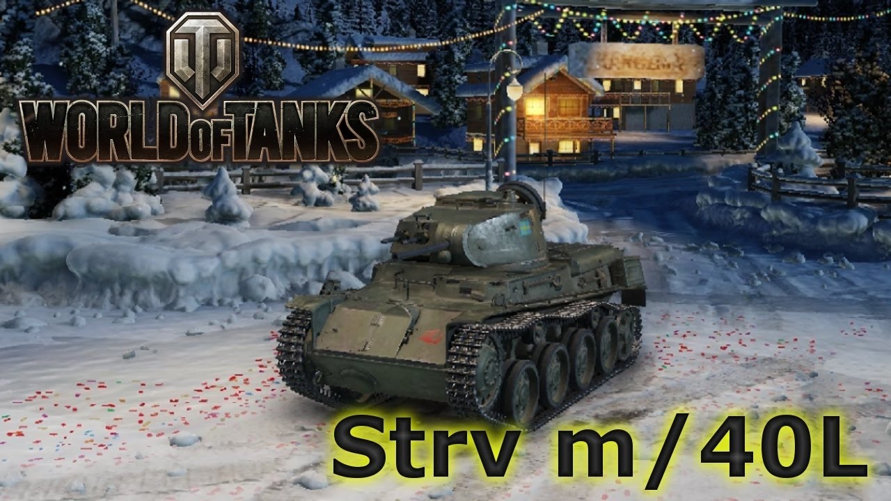 World of Tanks Sweden Light tank Strv m/40l mixed gameplay - YouTube