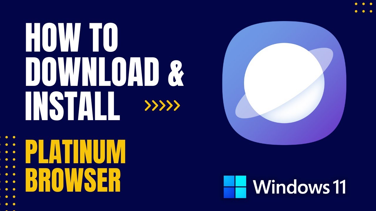 How to Download and Install Platinum Browser For Windows - YouTube