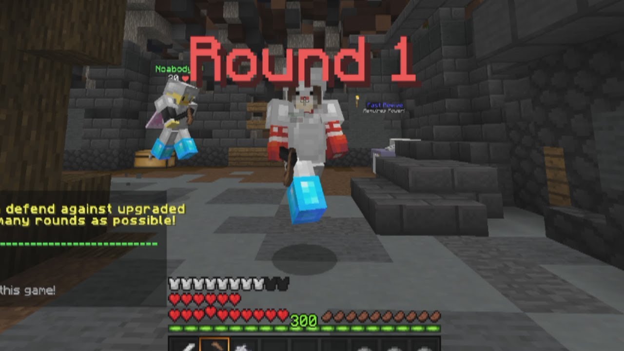 diamond armor Round 1 — Hypixel Zombies #15 - YouTube