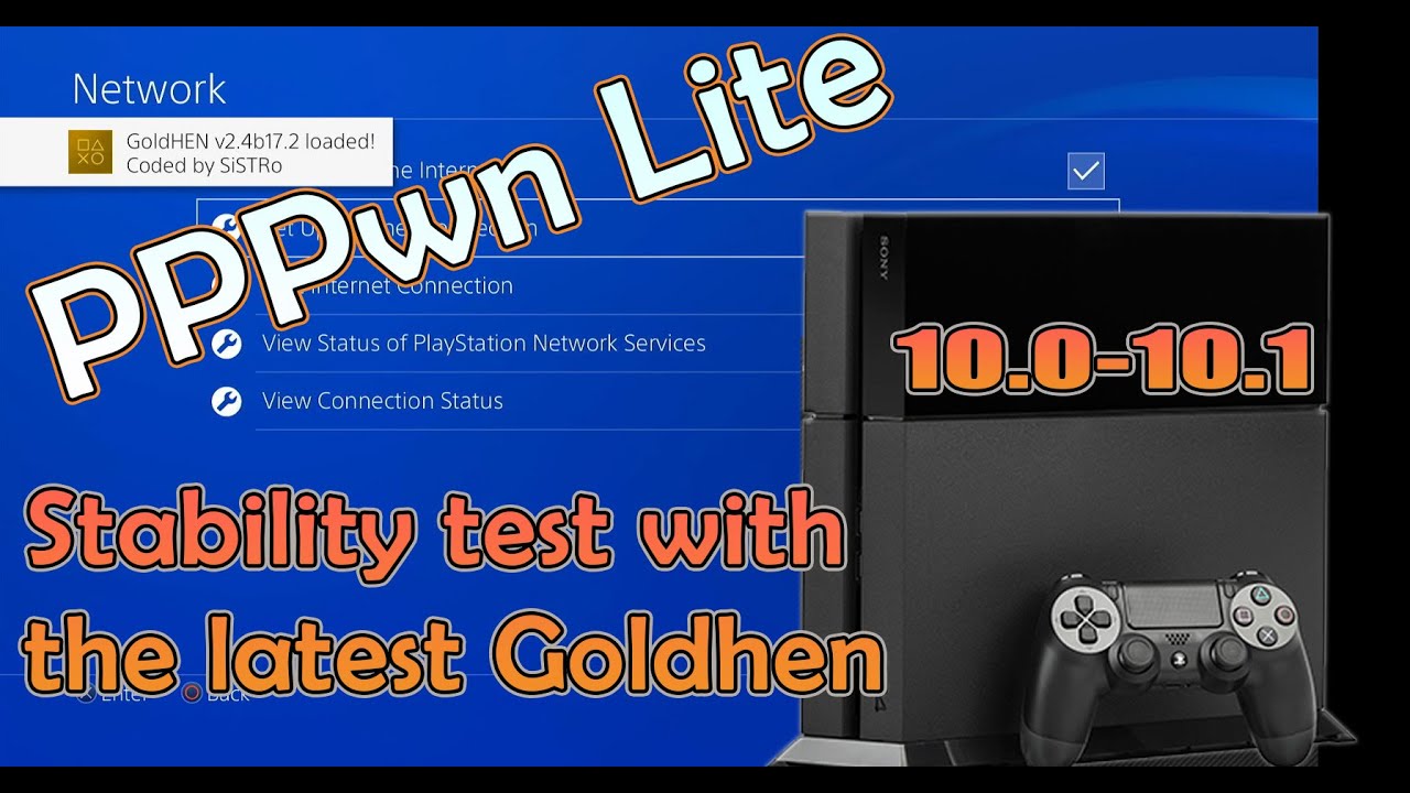 PS4 PPPwn xploit latest update | Testing latest goldhen on PS4 slim 10. ...