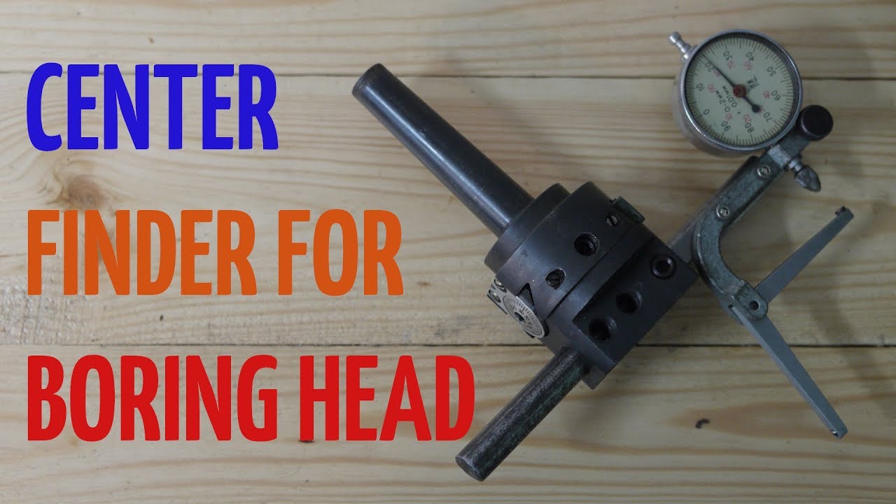 Simple center finder for boring head - YouTube