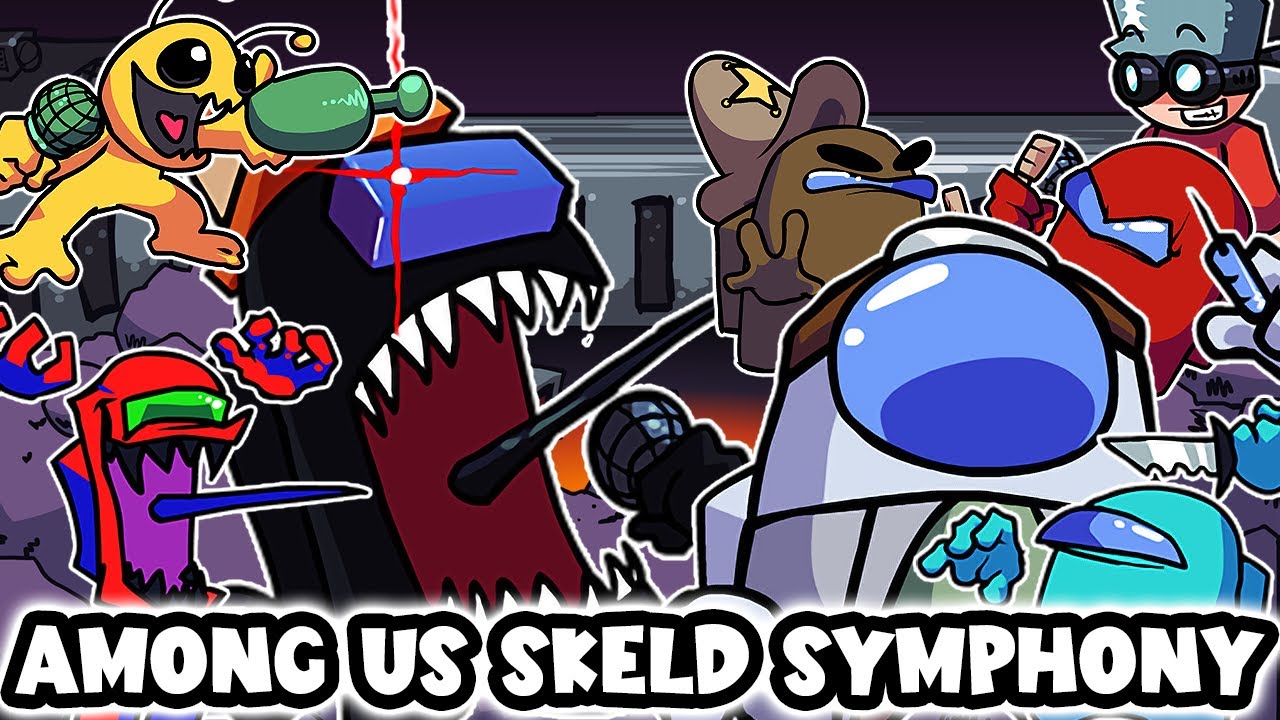 Friday Night Funkin' - Among Us - Skeld Symphony FULL WEEK + Cutscenes ...