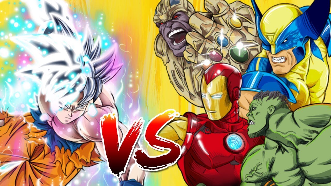 The Marvel Universe vs Goku - YouTube