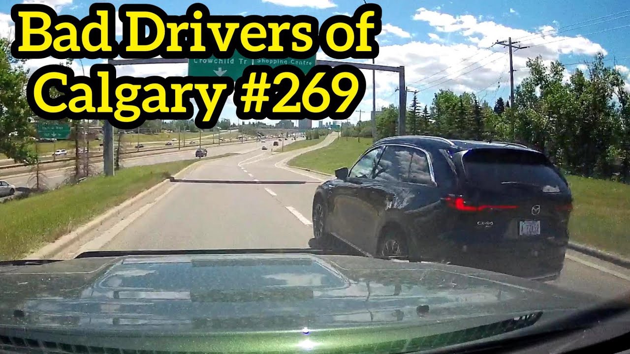 Bad Drivers of Calgary #269 - Reckless driver almost hits me - YouTube