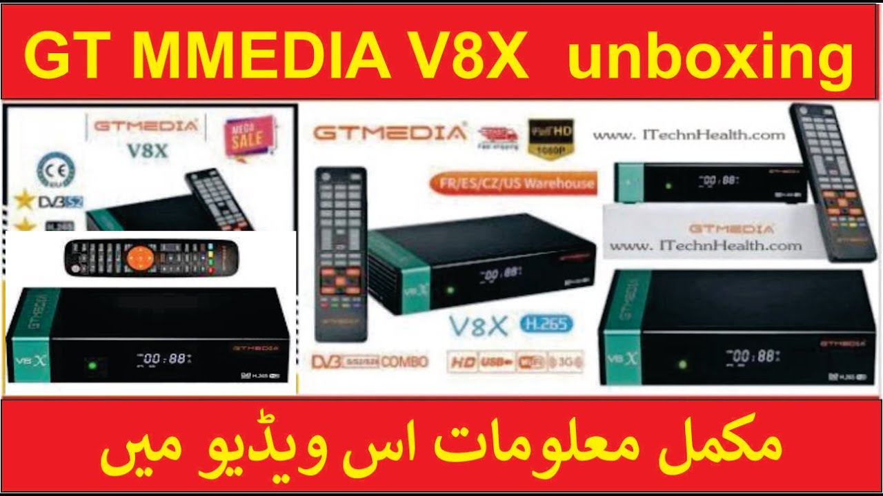GTmedia V8X unboxing full reveiw all scramble ok on cccam best picture ...