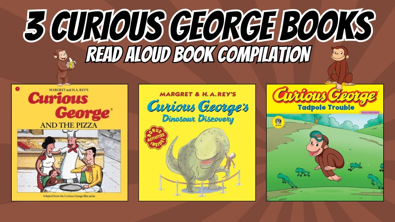 Curious George Read Along Compilation - 3 Books - YouTube