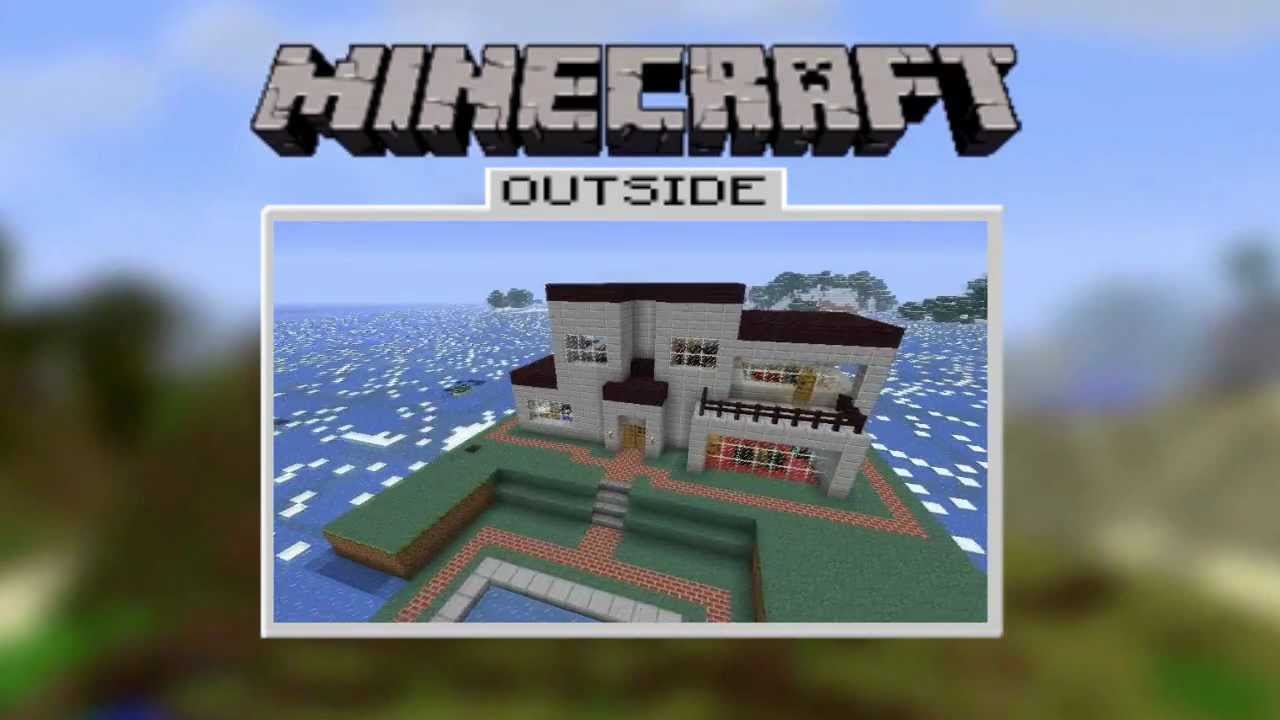 Minecraft - Modern House Tutorial - Exterior - YouTube