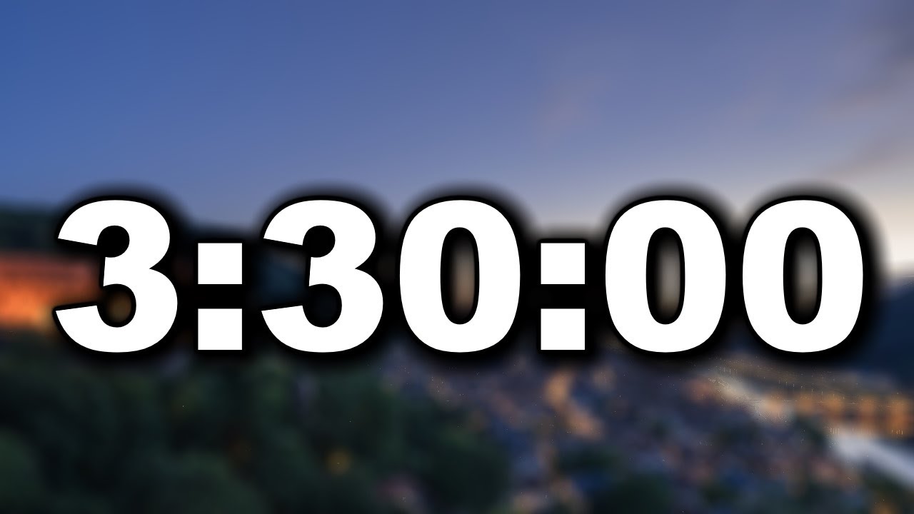 3:30 Hour Timer / for short Sleep (sleep longer if you can!) / Sleeping ...