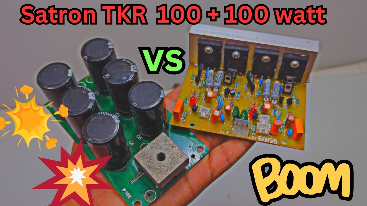 Amplifier Board 100 + 100 Satron TKR , Testing with 3 IC pre apm ,5200 ...
