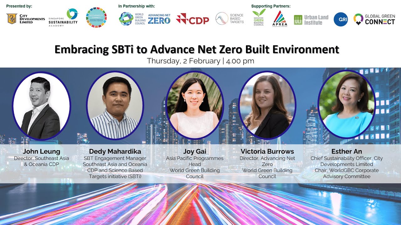 Embracing SBTi to Advance Net Zero for the Built Environment - YouTube