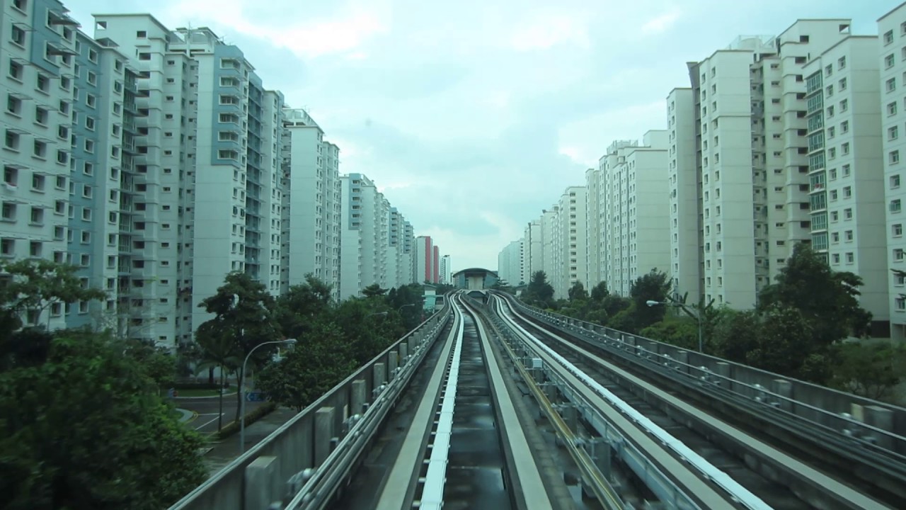 Unbelievable concrete jungle !!!! monorail ride Singapore - YouTube