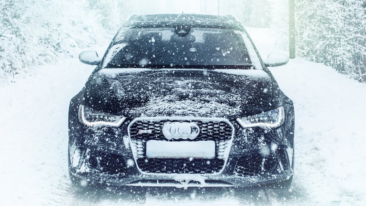 Audi RS6 playing in the snow - YouTube