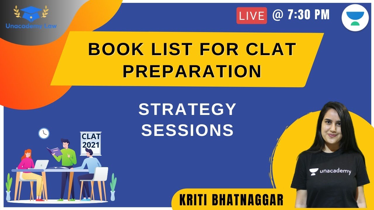 Book List For CLAT Preparation l Strategy Session l CLAT 2021 l Kriti ...