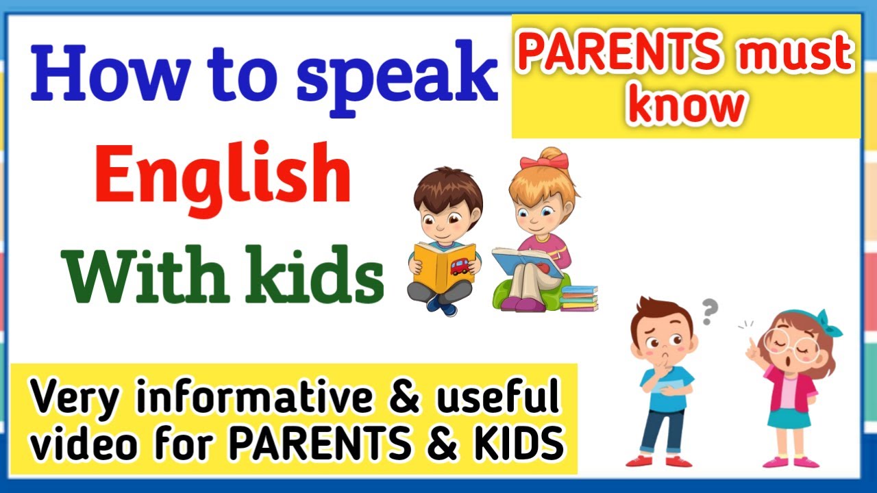 How to speak English with Kids | Daily use english Sentences for Kids ...