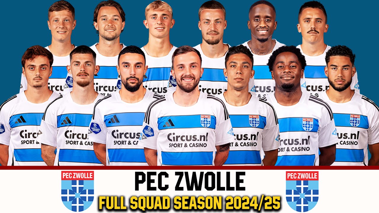 PEC Zwolle Official Squad Season 2024/25 | Eredivisie Season 2024/25 ...