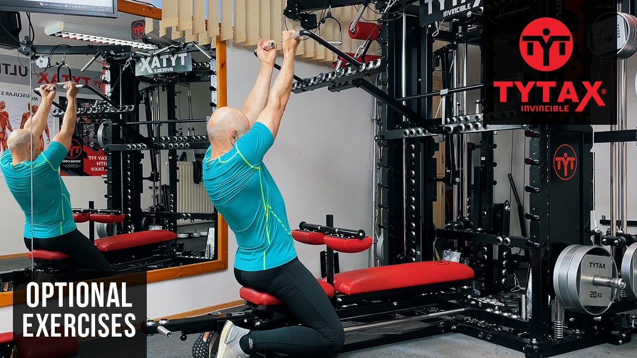 TYTAX® T1-X (Opt. DA-X) | Seated Lat Pulldown (Close Underhand Grip) - YouTube