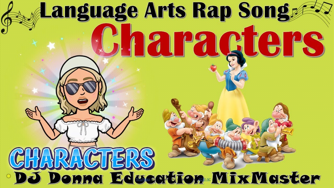 Literary Elements Rap Song #105 Characters: protagonist, antagonist ...