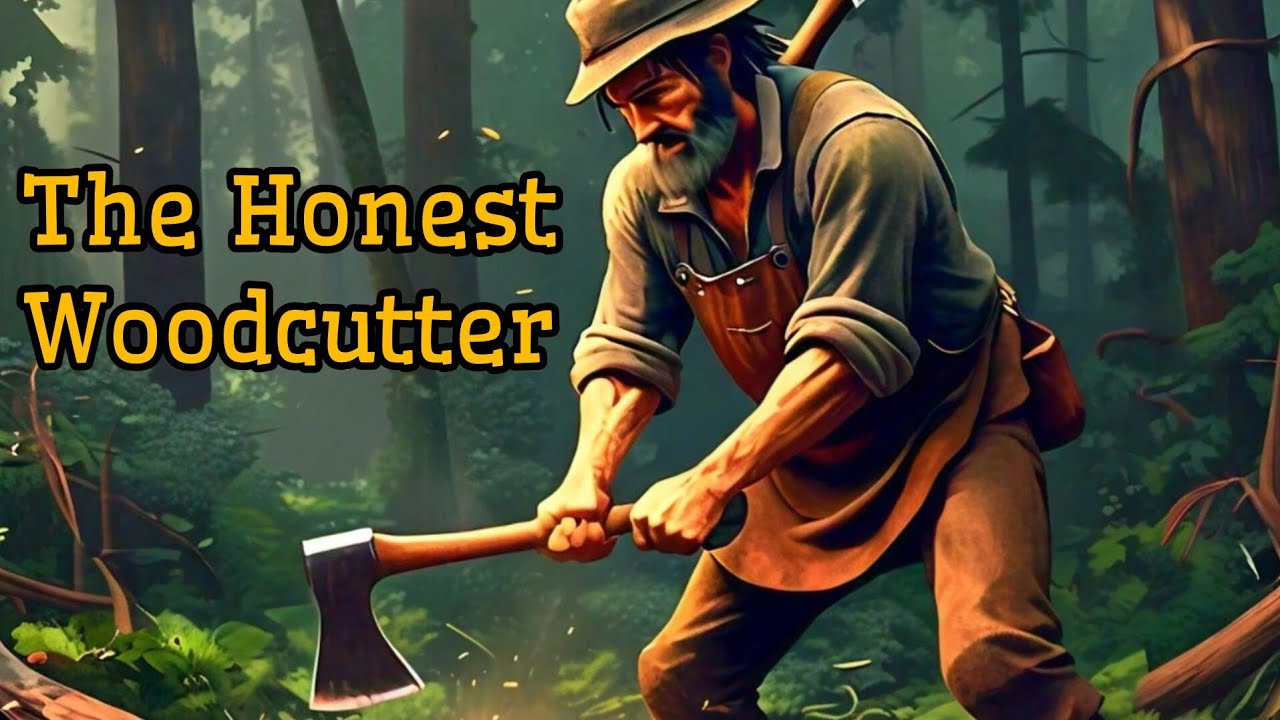 The tale of the honest woodcutter | moral story for kids - YouTube