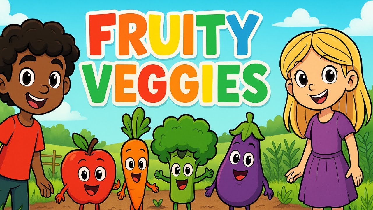🍎 Fruity Veggies Groove | Healthy Eating Dance Song for Kids 🥦💃 - YouTube