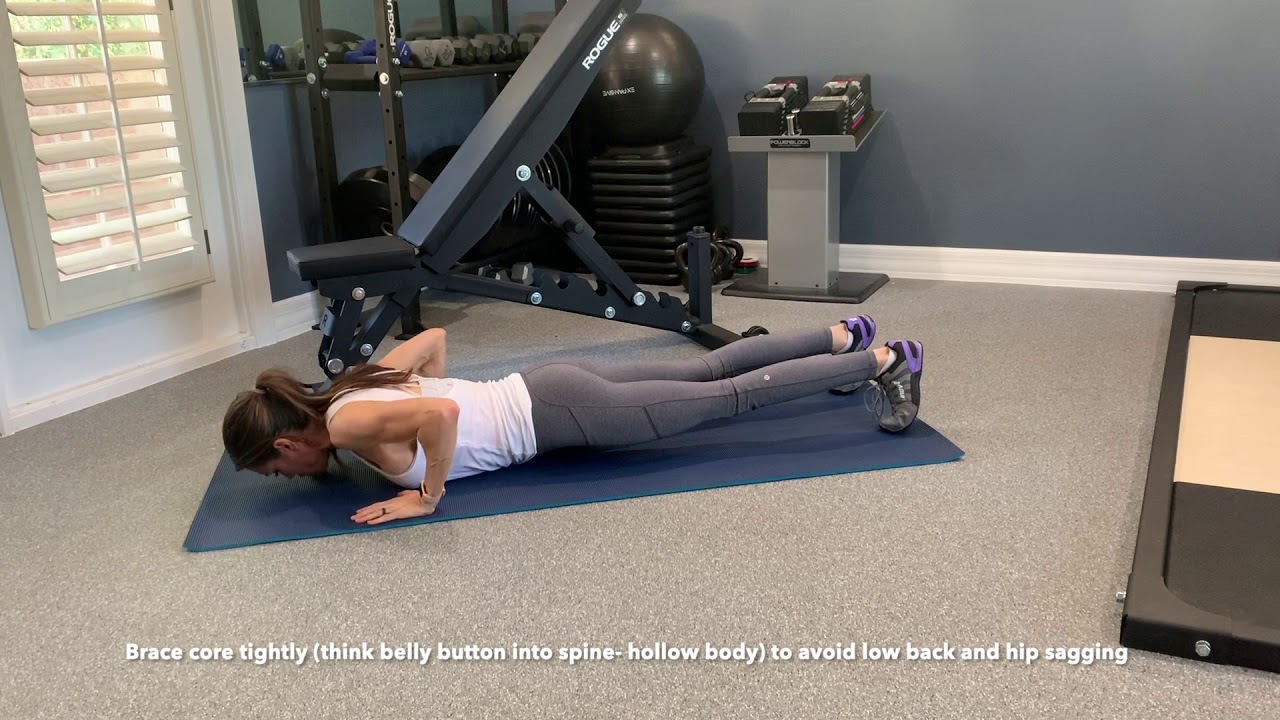 Lay down push ups - YouTube