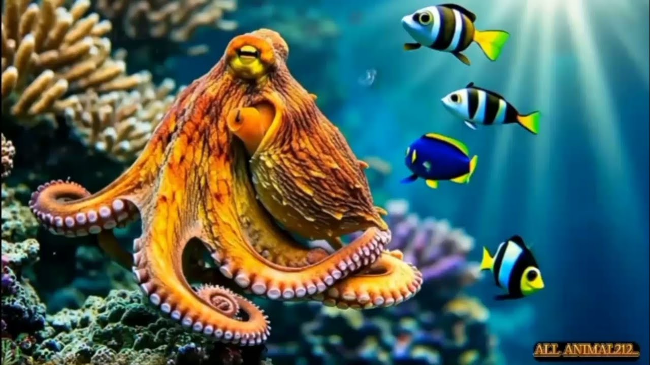 Exploring the Wonders of the Ocean Octopus, Sea Turtles, Dolphins ...