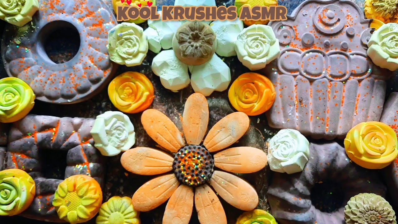 Yellow Dusty Delight with Brown Rocks| Super Dusty & Crunchy| Please Subscribe💖 #oddlysatisfying ...