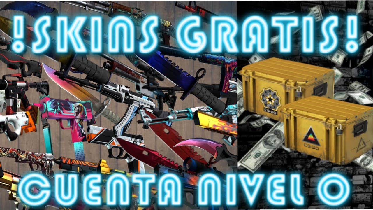SKINS DE CSGO CON NVL 0 DE STEAM - YouTube