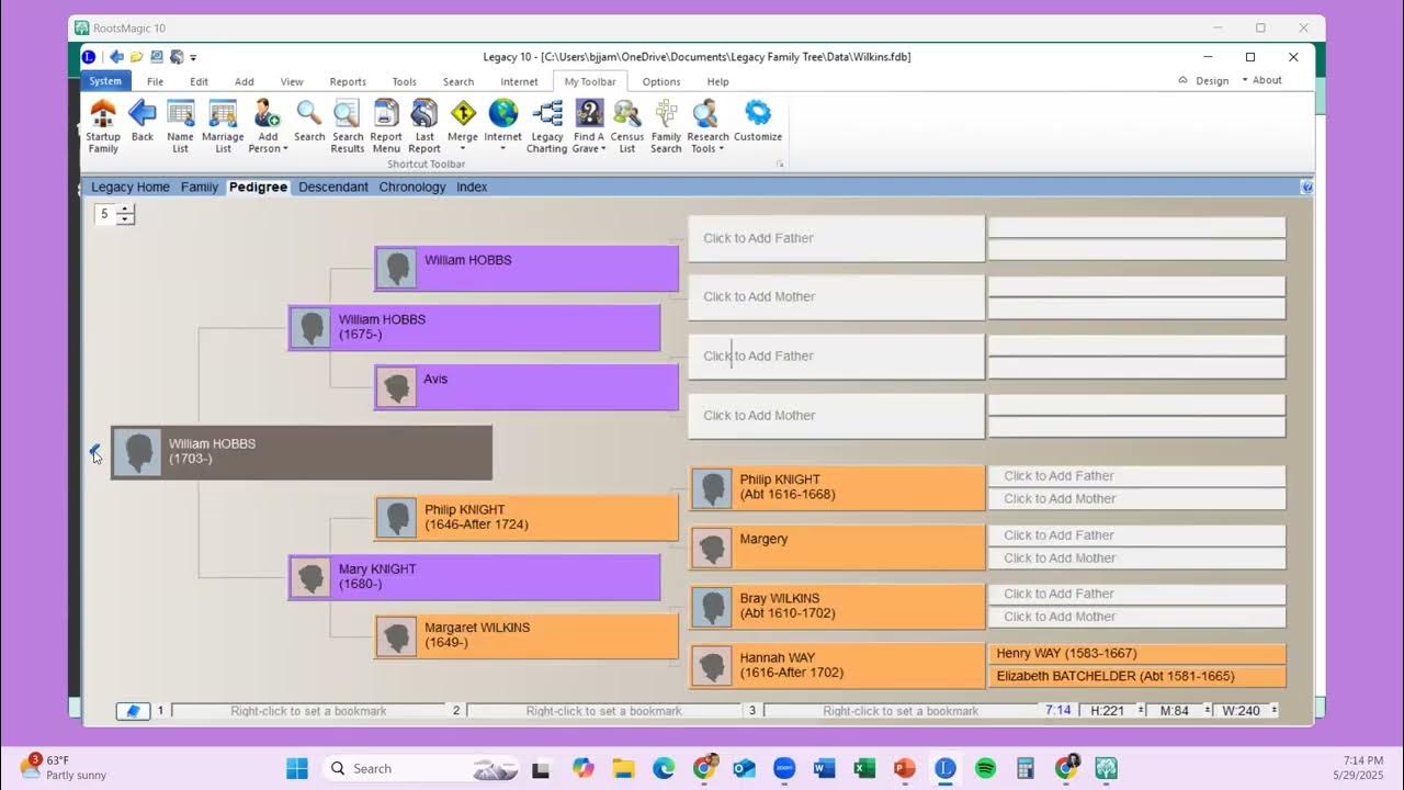 keeping track of genealogy data part 2 computer software - YouTube