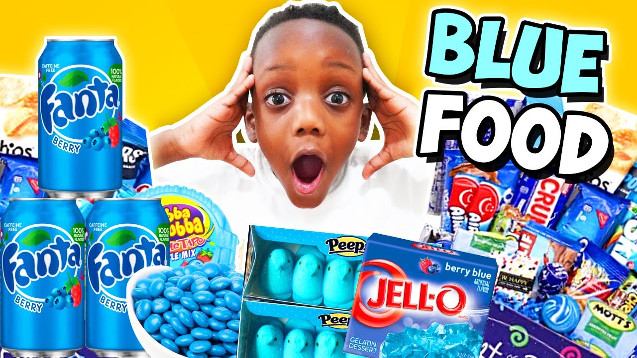 Only Eating BLUE FOOD Challenge So Hard YouTube only-eating-blue-food-challenge-so-hard-youtube